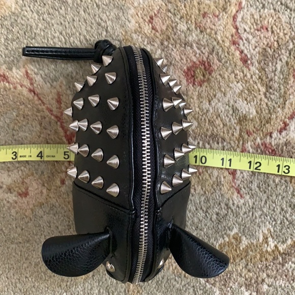 Fiona Lang London | Bags | Fiona Lang London Black Spiked Mouse Clutch ...